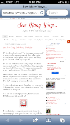 Sew Many Ways...: Blogging Tip...Mobile or Web Version of Your Blog