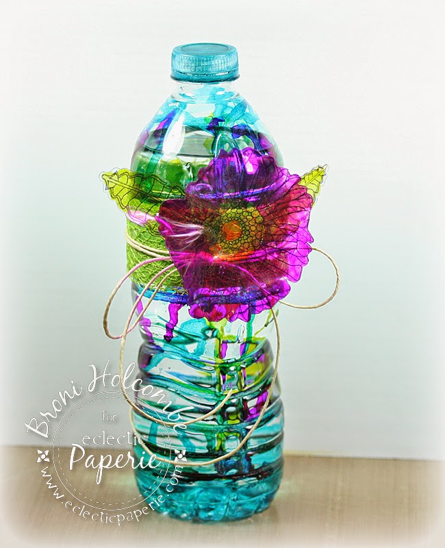 Eclectic Paperie: Altered Water Bottle - ePlay Challenge