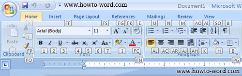 Word keyboard shortcuts for the Ribbon User Interface - how to active a ...
