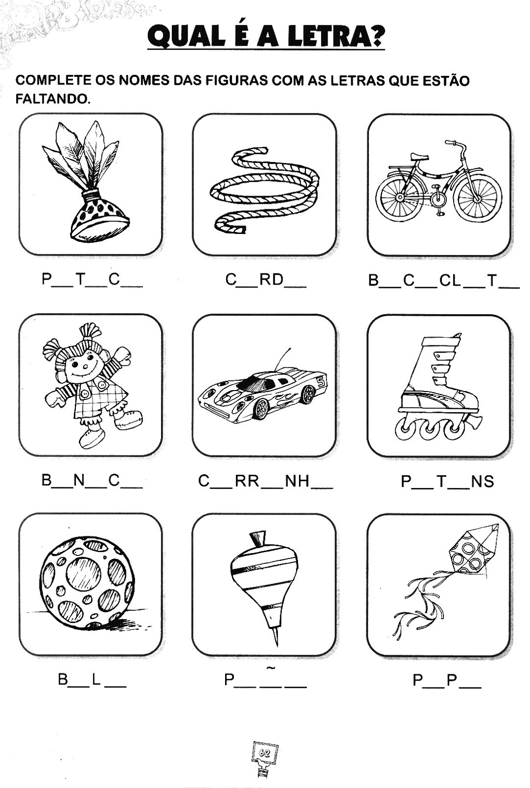 ATIVIDADES DE PORTUGUÊS 1° E 2° ANOS ALFABETIZAÇÃO ED INFANTIL ...