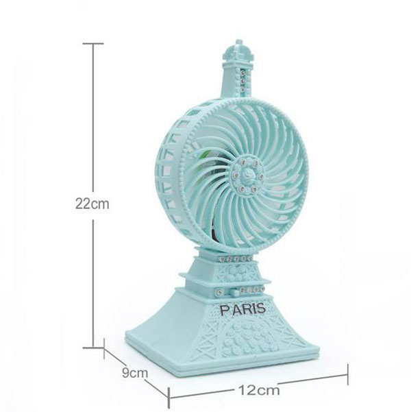 Heaven Shop bd: USB Paris Tower Fan |Small Rechargeable Cute Pocket ...