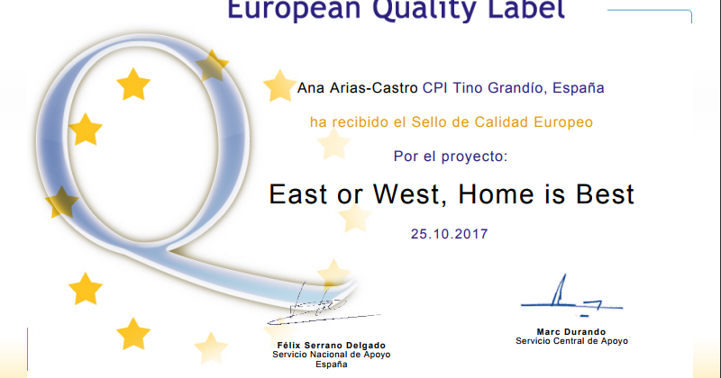 CPI Tino Grandío Bilingual Sections: European Quality Label