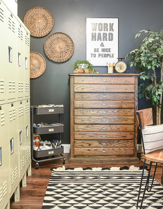 A Beautiful Bright and Modern Bassett Dresser Makeover | Little House ...