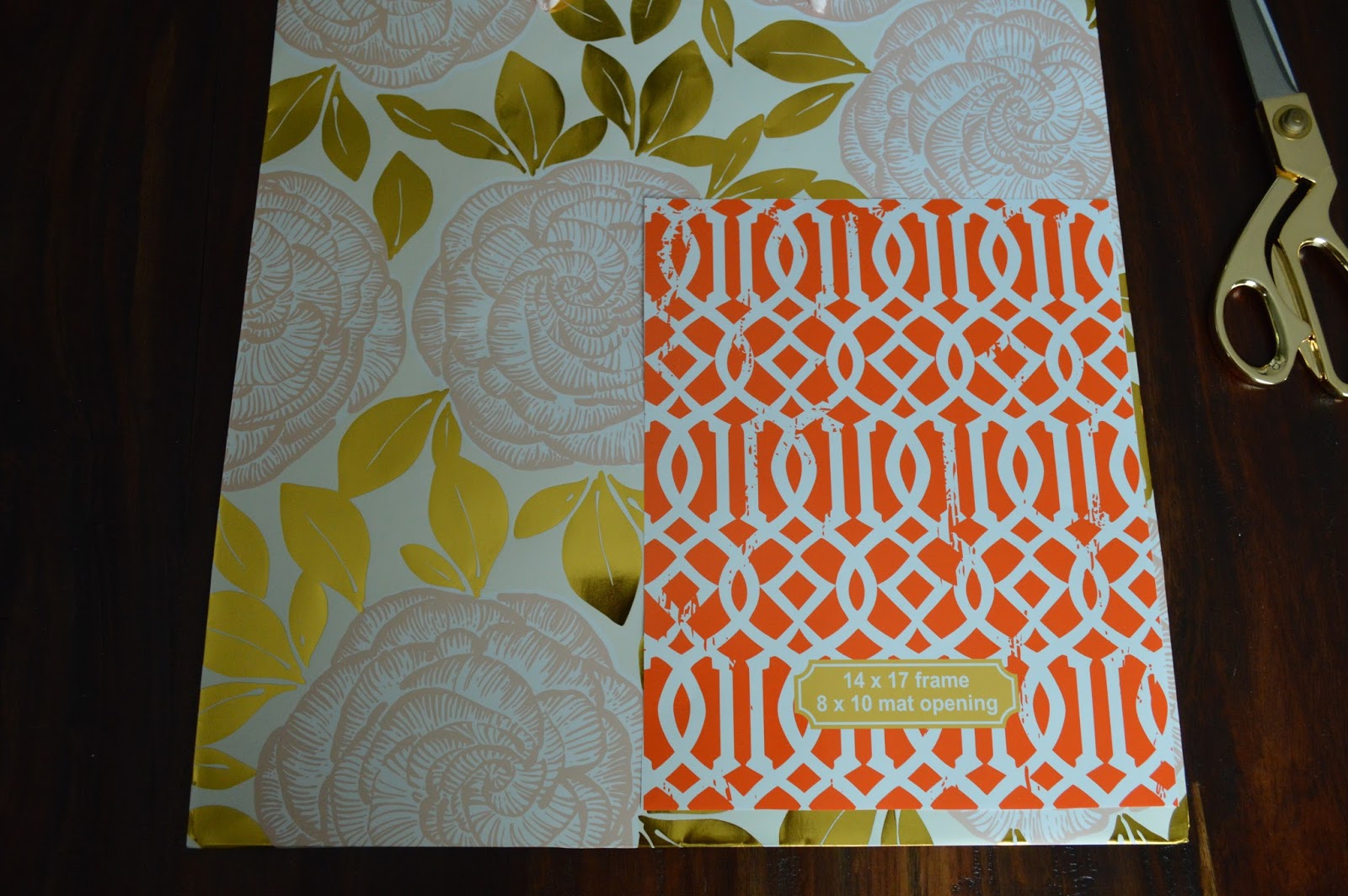 DIY Gift Bag Wall Art [+Gold Corner Frame] | R&R at home