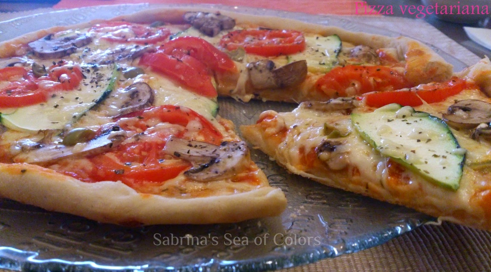 Pizza vegetariana - Sabrina´s Sea of Colors