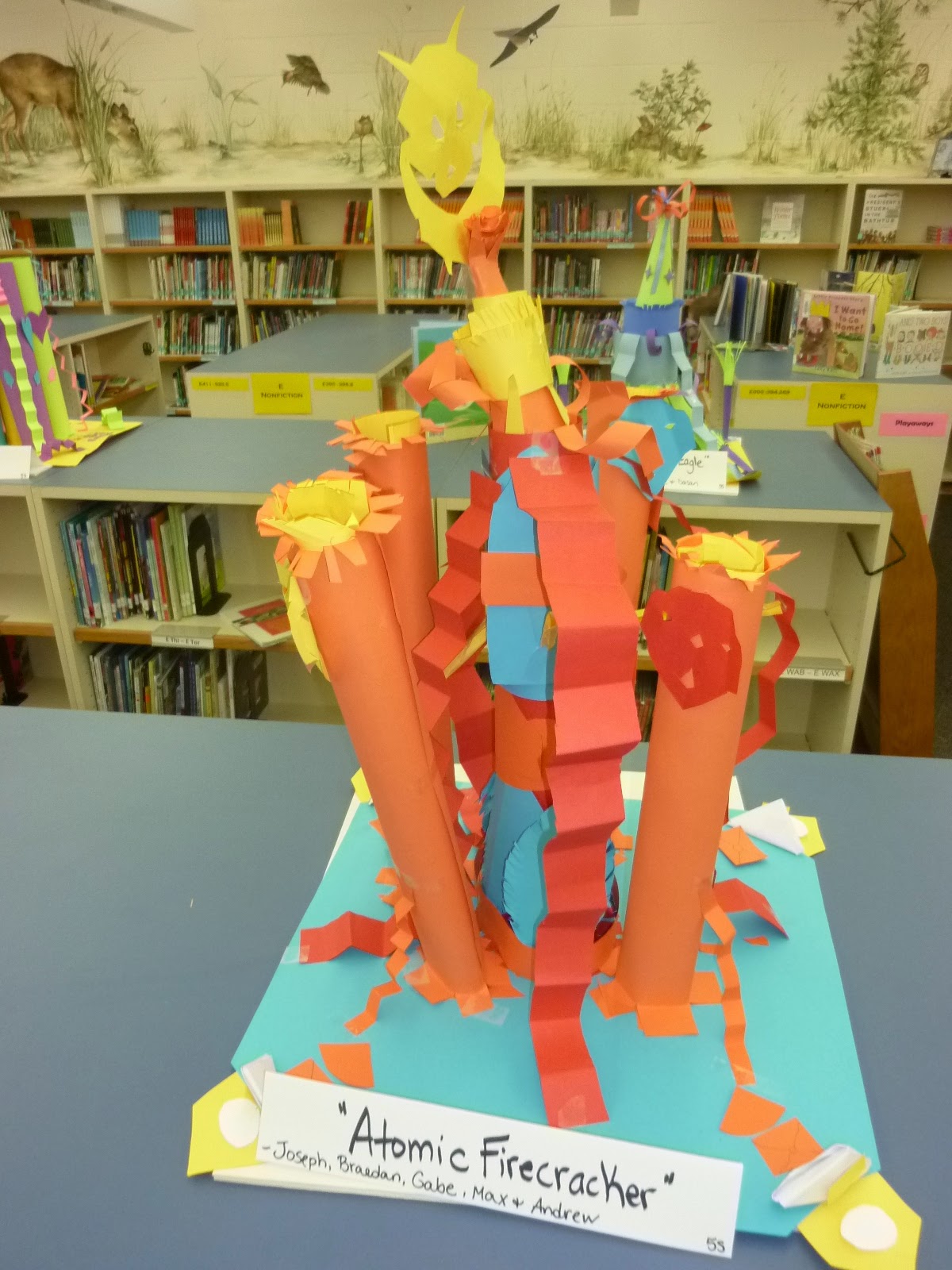 Mrs. Werner's Art Room: 5th Grade Collaborative Paper Sculptures