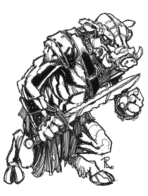 Rich Longmore: Lone Wolf Bestiary; 'Sentient Creatures'