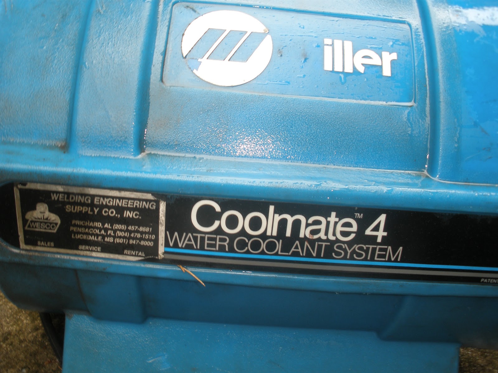 Welding: Miller Coolmate 4 water coolant system