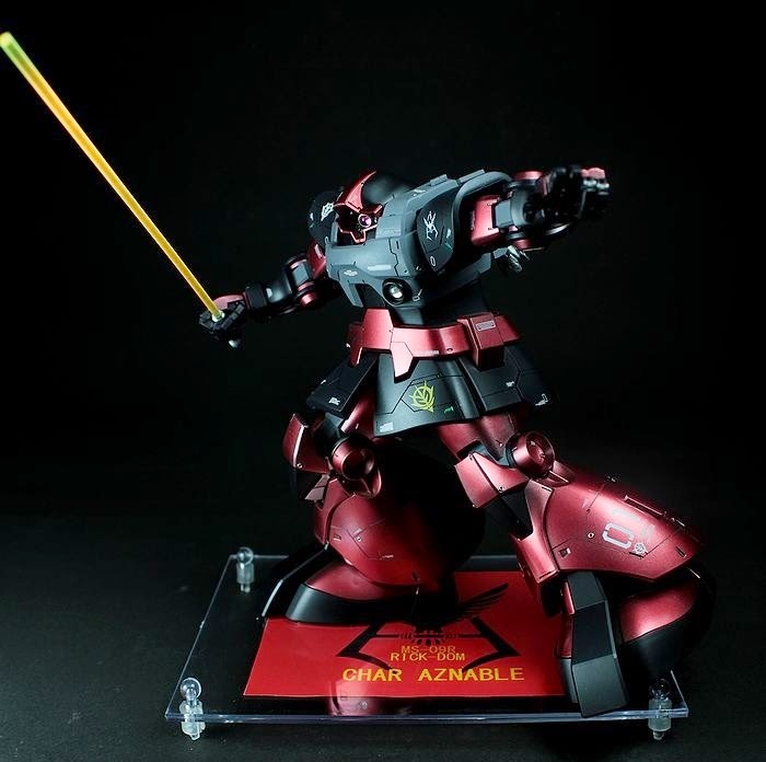 MG 1/100 Rick Dom Char Aznable Custom Metallic Painted Build