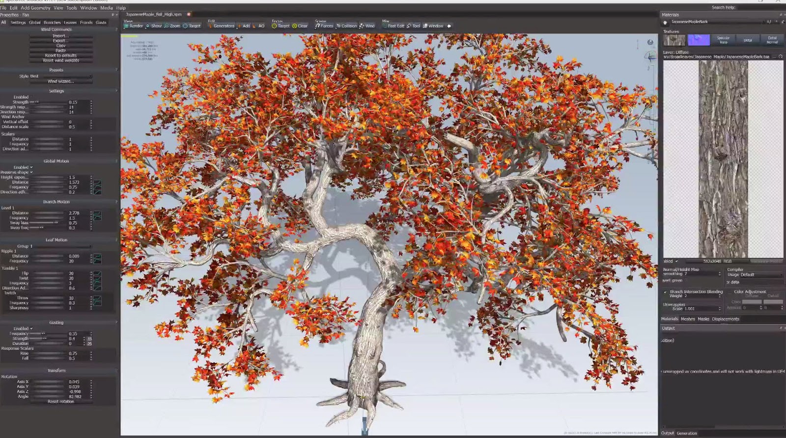 Download Japanese Maple Fall Speedtree | Computer Graphics Daily News