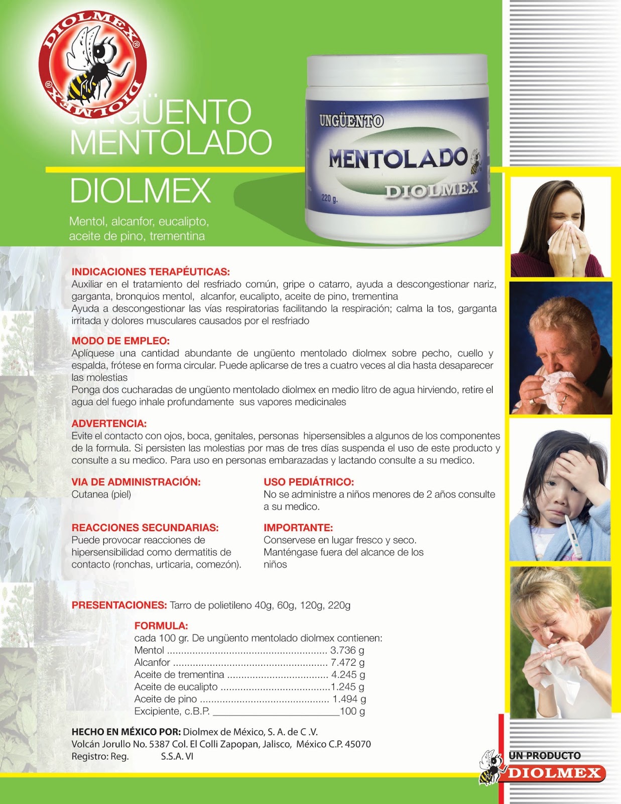 Ungüento Mentolado Diolmex