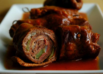 Natural Produtos: Receitas: Bife a Rolê - Bracciola