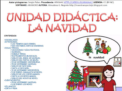 EL MARAVILLOSO MUNDO DE AUDICIÓN Y LENGUAJE: Materiales para Navidad