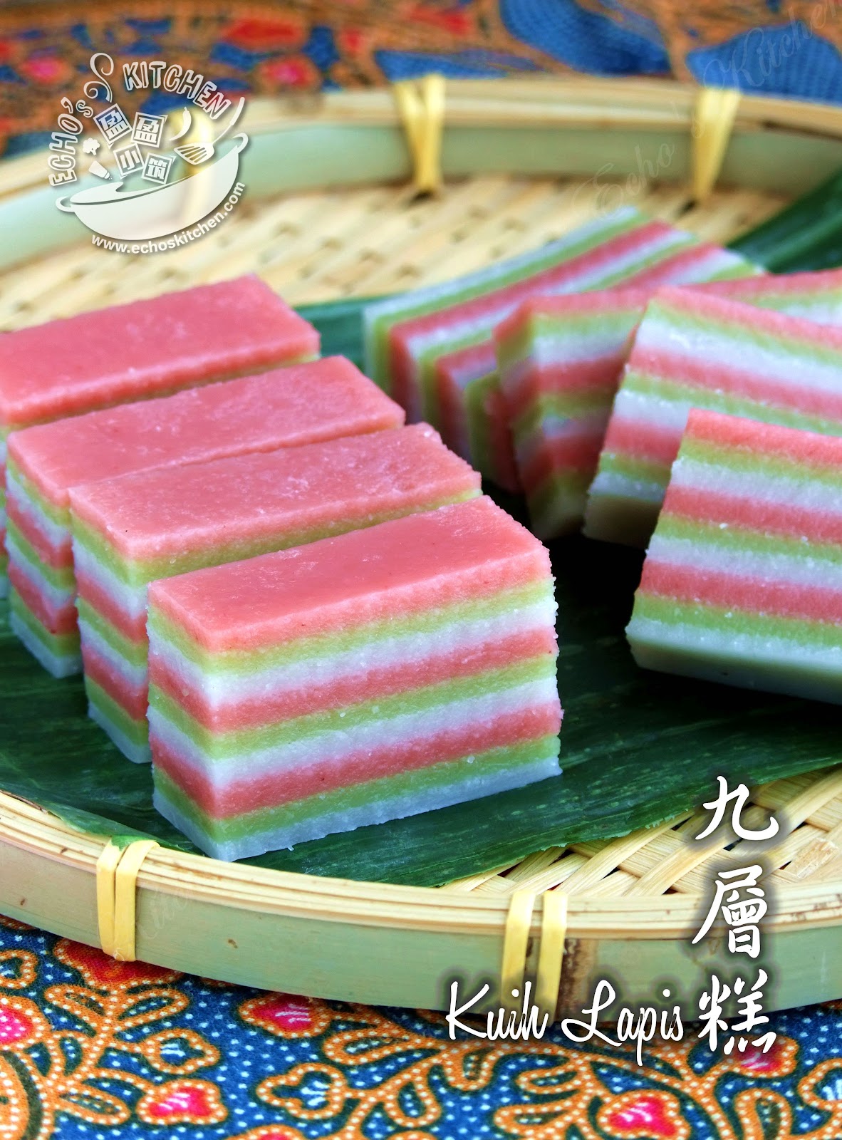 A taste of memories -- Echo's Kitchen: Kuih Lapis (Malaysian Steamed ...