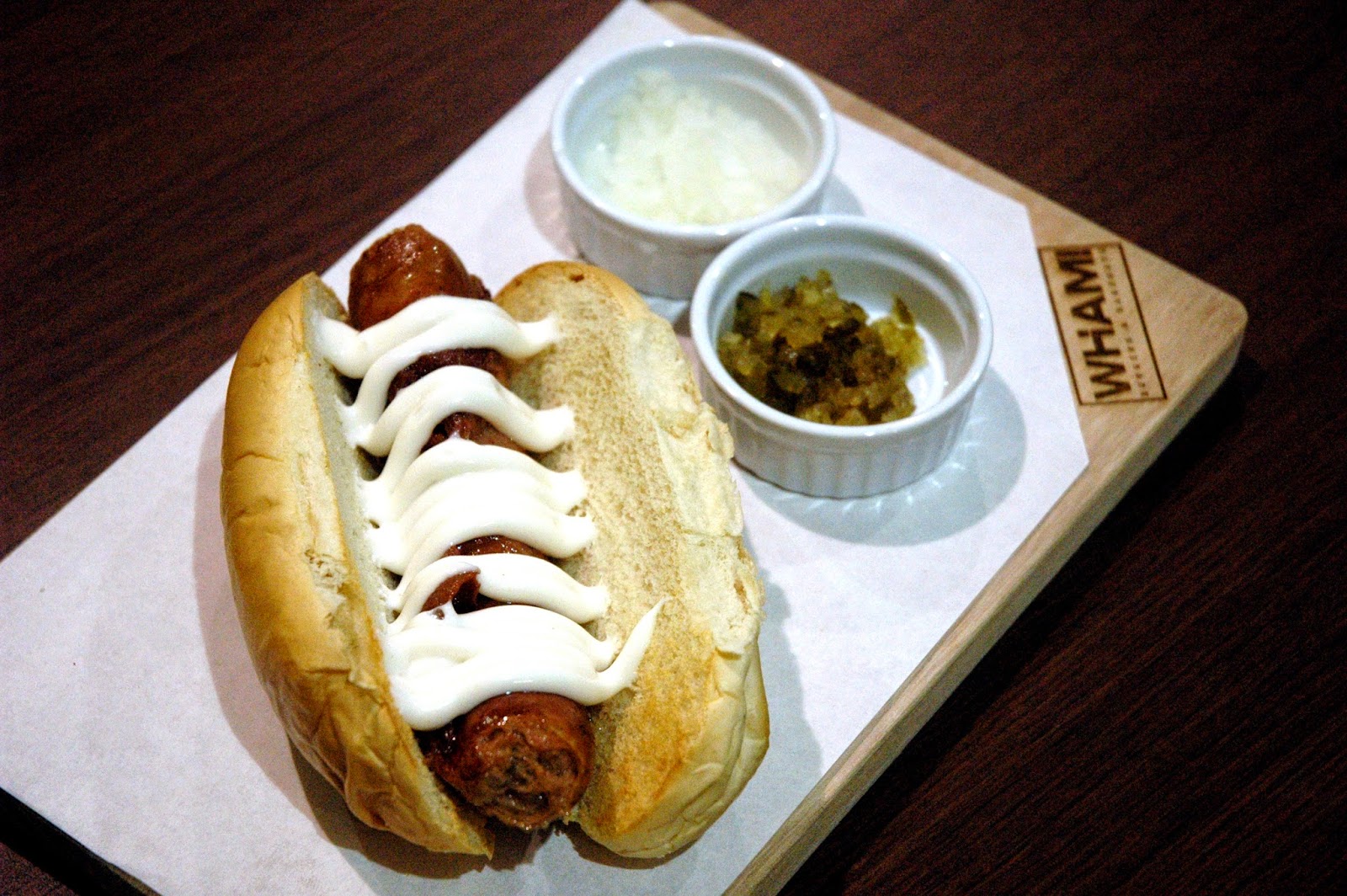 DUDE FOR FOOD: Wham! Burgers & Sausages: A New Look That Hits The Spot