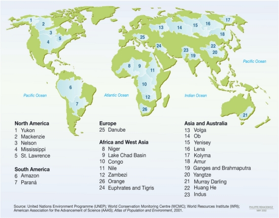 FÓRMULA GEO: Maiores bacias hidrográficas do mundo