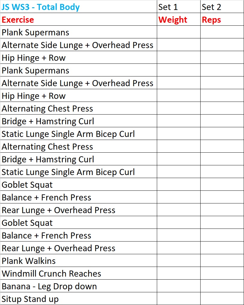 Jessica Smith Walk Strong 3 Disc 4 Strength - Thoughts