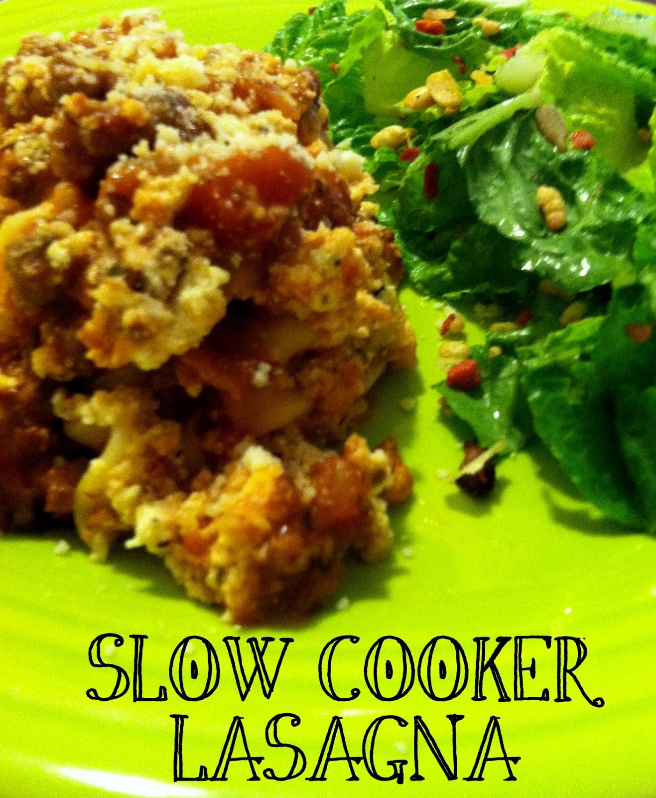 Pink Gerbera Daisies: Slow Cooker Lasagna