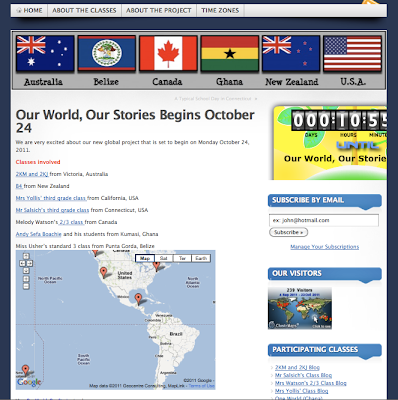 Mrs. Yollis' Classroom Blog: New Project: Our World, Our Stories!