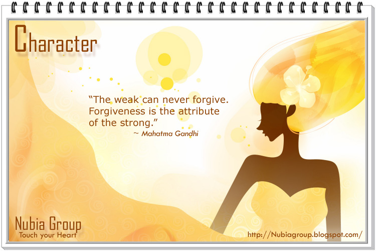 * Nubia_group Inspiration *: Quotes on CHARACTER