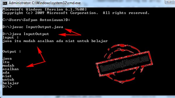 Ilmuku: JAVA - Menyalin String ke Array