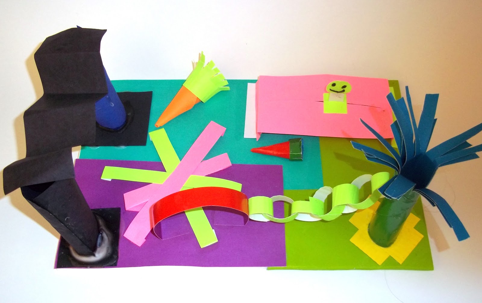 Monument Valley Regional Middle School Art Class: Paper Sculptures, 5th ...