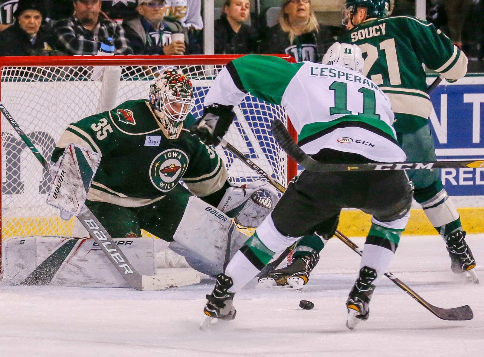 Joel L'Esperance and Ben Gleason Power Texas Stars Past Wild 5-4