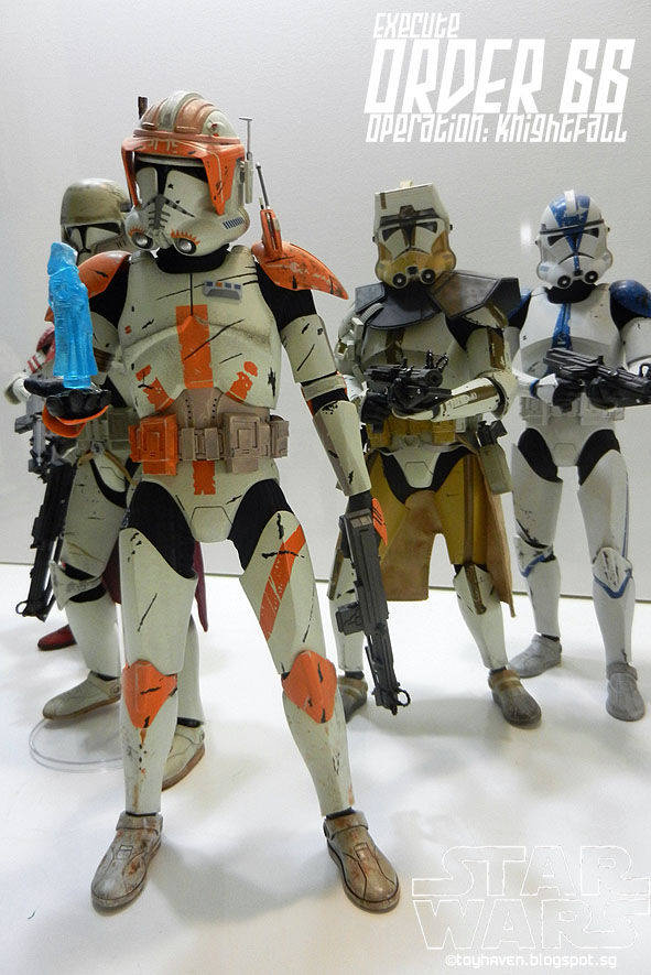 toyhaven: Sideshow 1/6 scale Shock Trooper, Commander Bacara, Cody, Bly ...