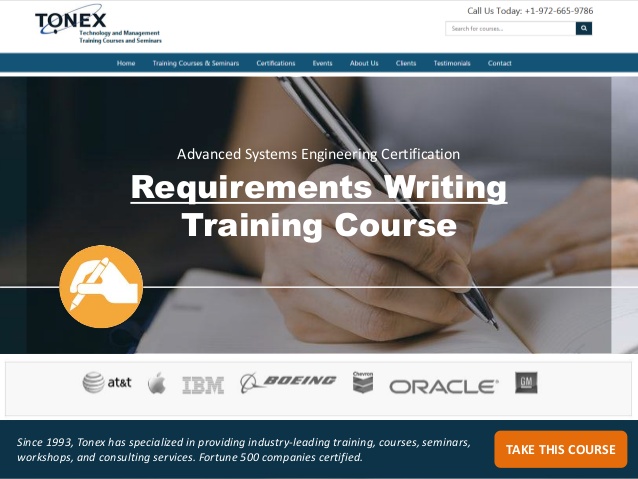 Requirements Writing Specifications Training Course requirements-writing-specifications-training-course