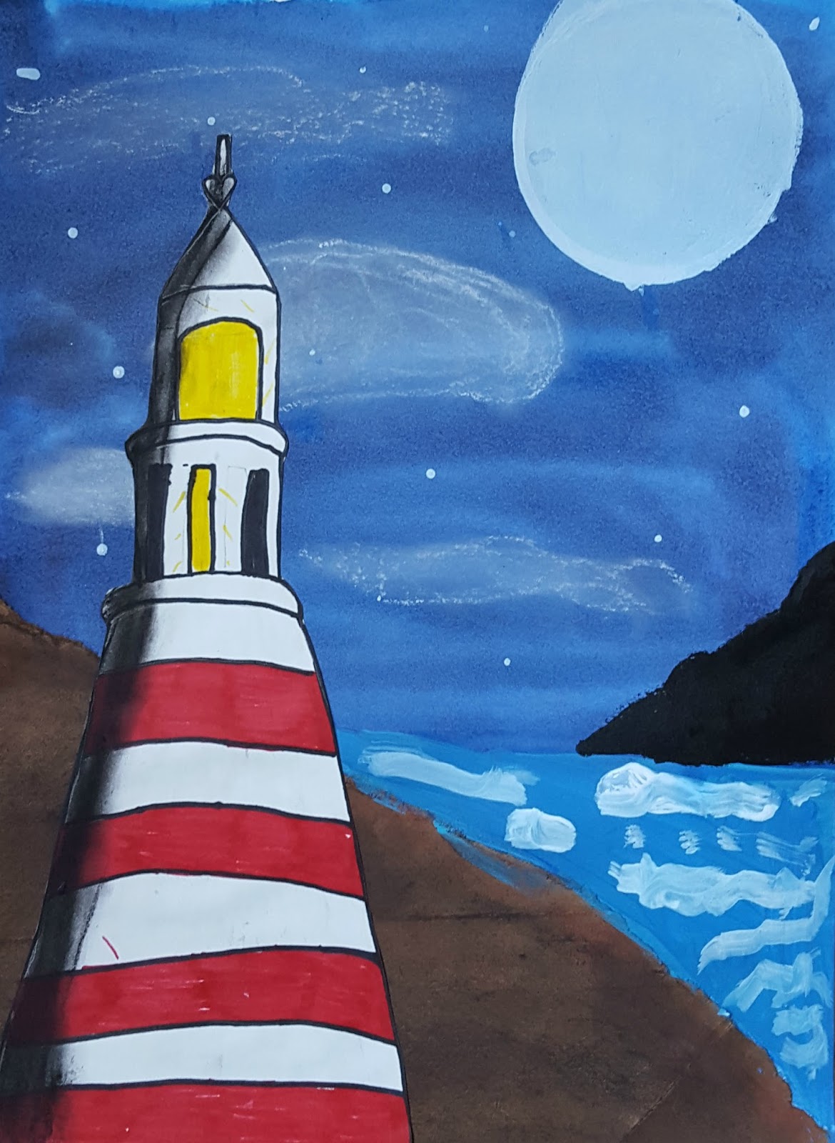 MaryMaking: Lighthouse Collages