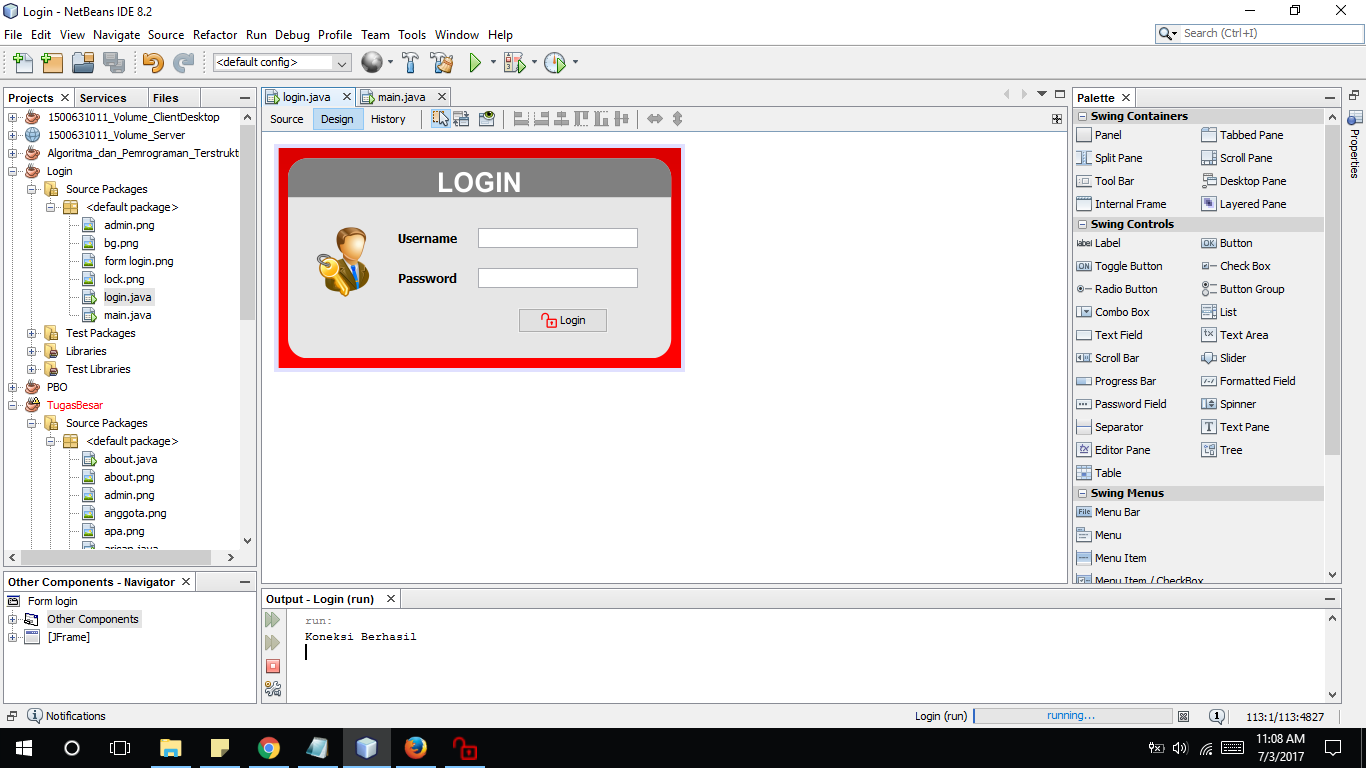 Membuat Login Dengan Database Mysql Pada Java Download Source Code Php Dan Java Denny Id