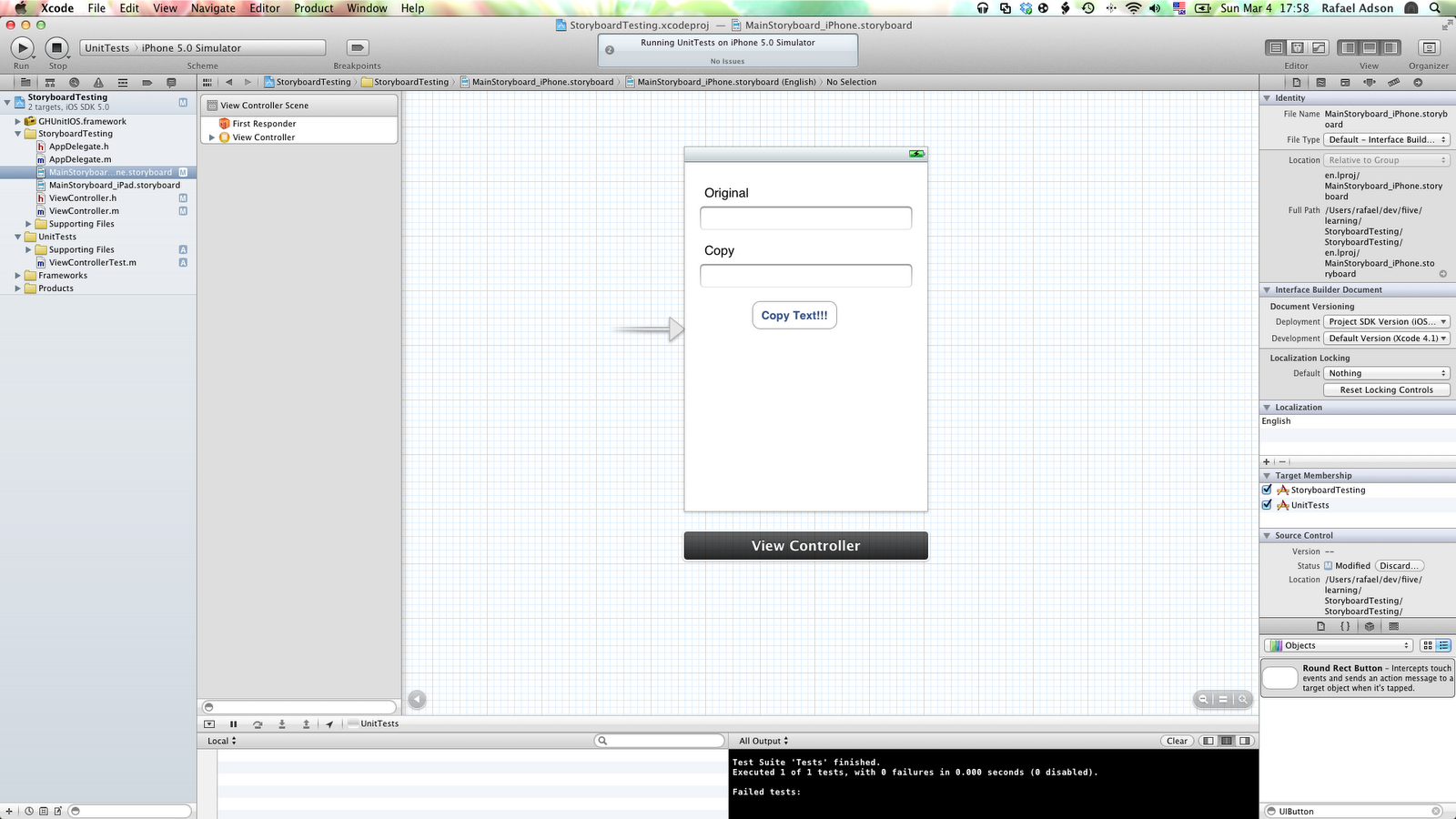Yet Another Developer S Blog How To Test Storyboard Ios View Controllers