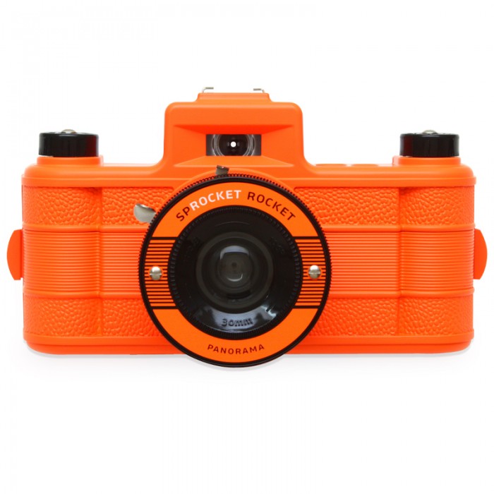Purple Doughnuts: Orange Superpop Sprocket Rocket By Lomography