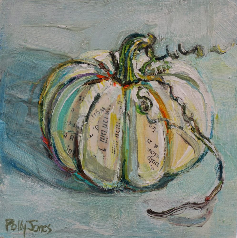 Small Wonders Daily Paintings by Polly Jones: Little White Pumpkin ...