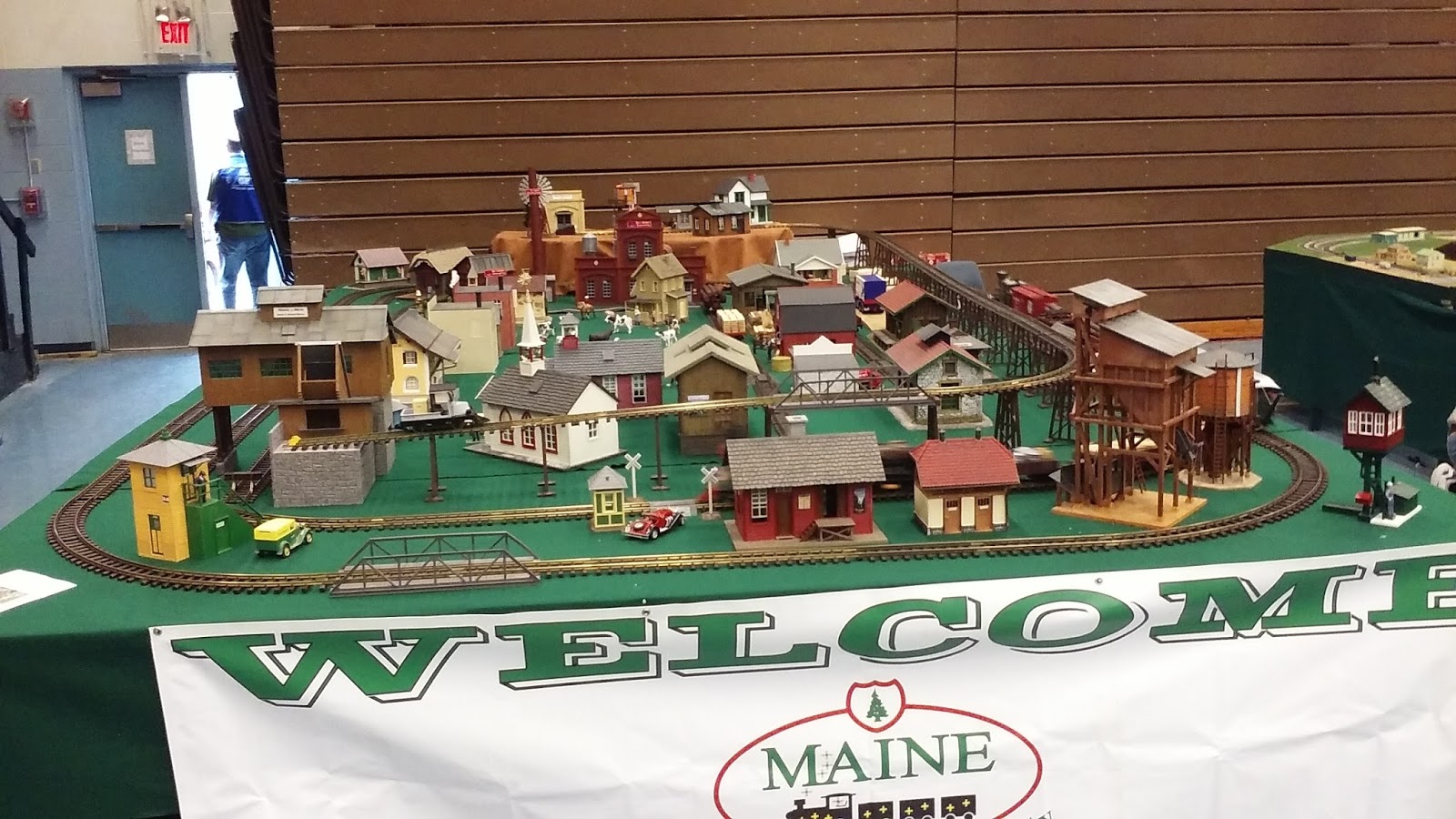 header: MGRS at the Spring Model Railroad Show in Topsham on April 28