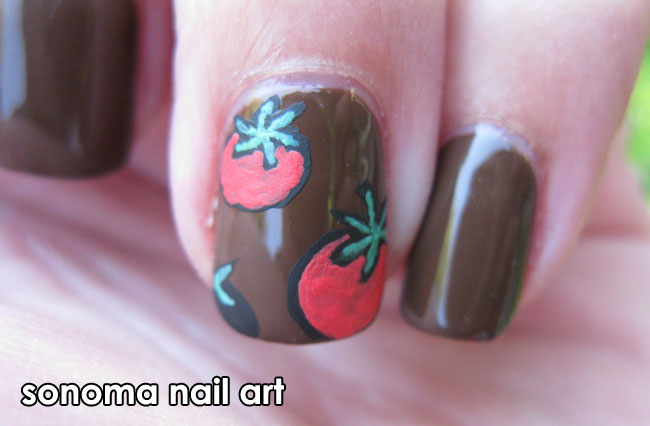 Sonoma Nail Art: Tomato Festival Nails