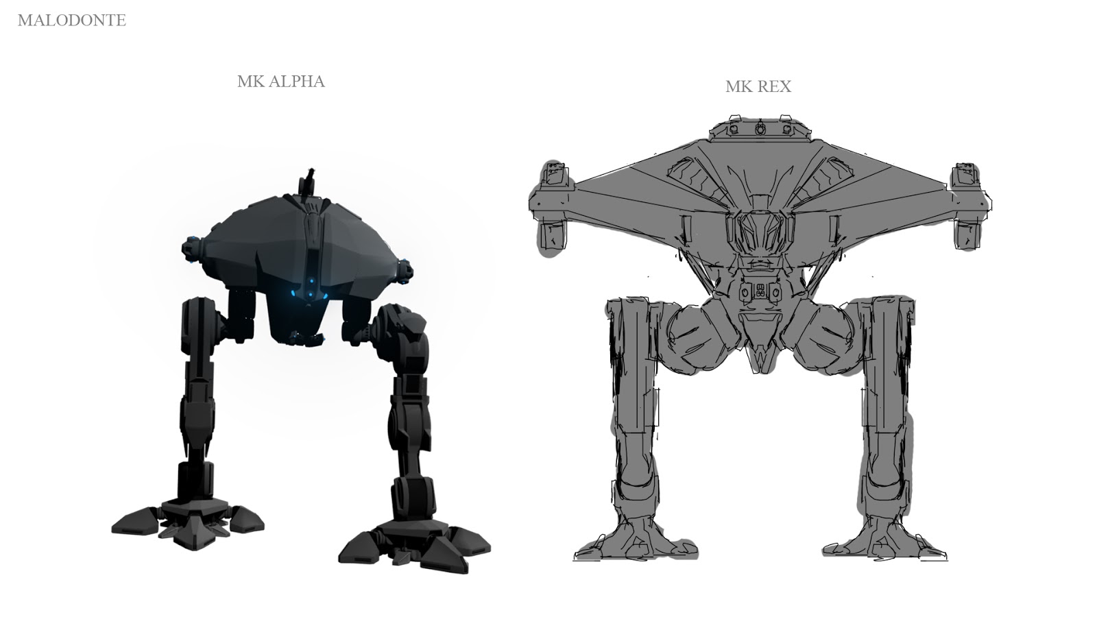 Vincent Pellemans art: Malodonte MKII (REX) concept art