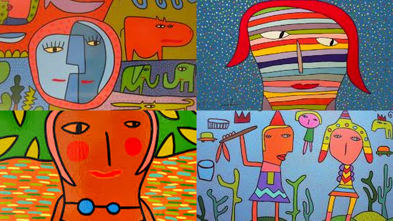 Artes Visuales 4: Algunas imágenes de obras de Milo Lockett