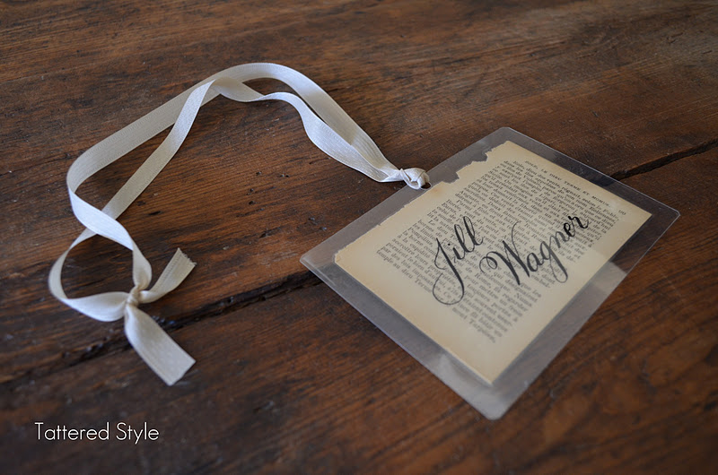 Tattered Style: Calligraphy Name Tag Project