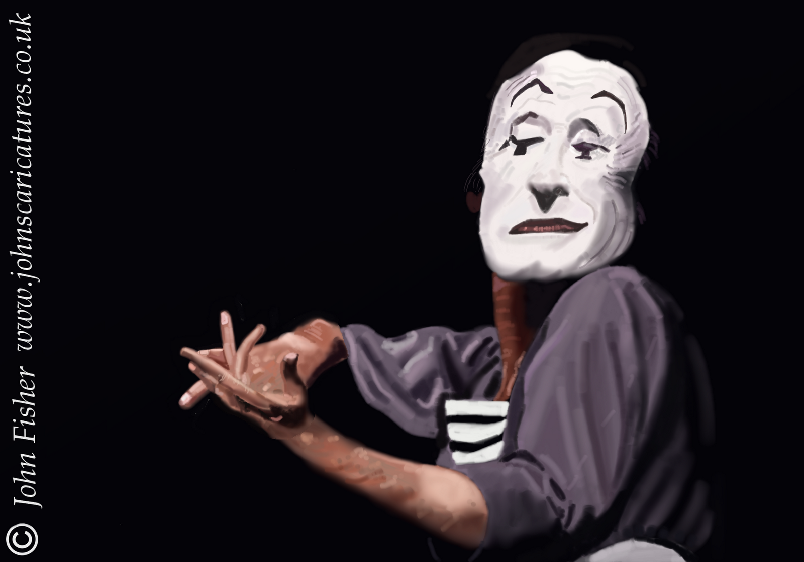 The Art of John Fisher: Marcel Marceau..