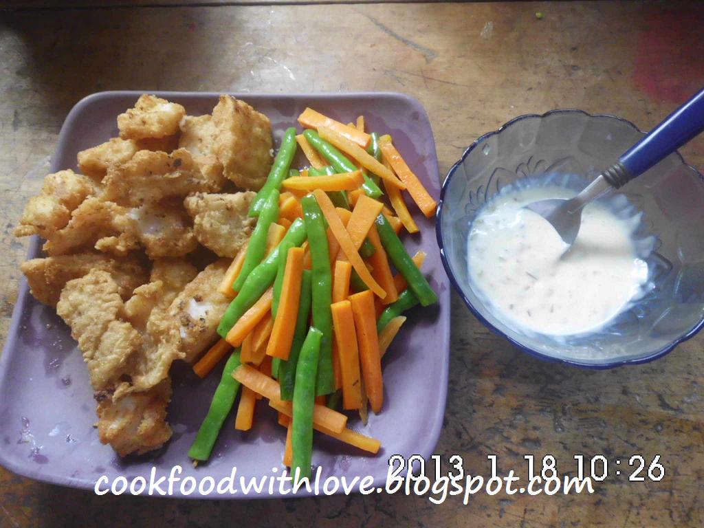 Fried Cream Dory with Mixed Veggies | Cook Food with Love