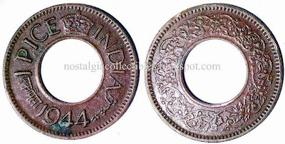 Nostalgia Collectibles: Coin - 1 Pice, India, 1944