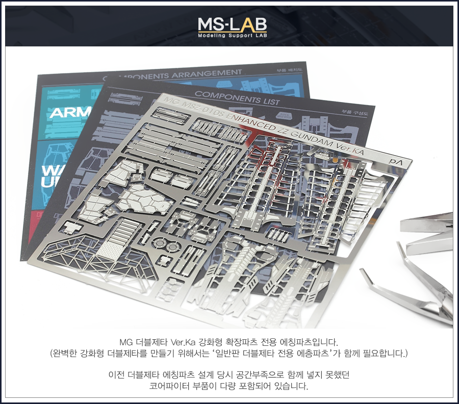 [MS-LAB] MG 더블 제타 버카의 강화형 확장파츠 전용 디테일업 에칭 제품 출시 ~ 어바웃하비