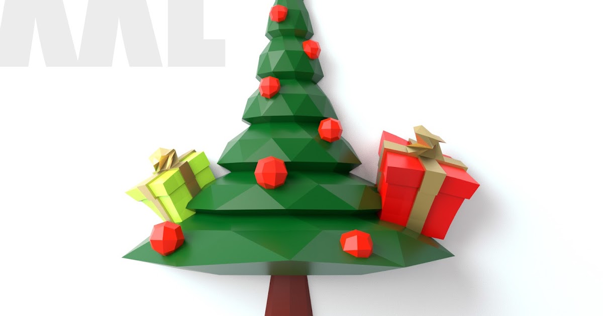 DIY Christmas Tree Papercraft PDF Template