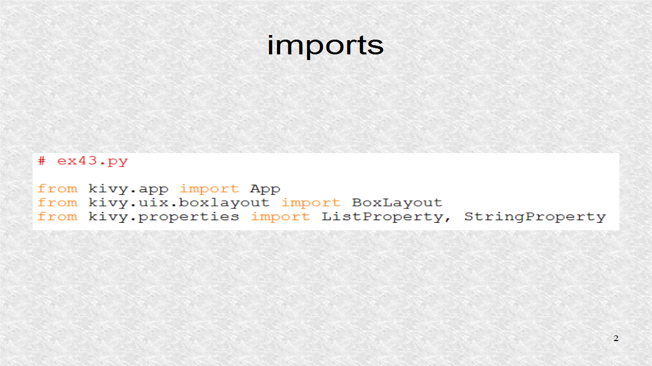 Mobile Programming In Python 43 Listview