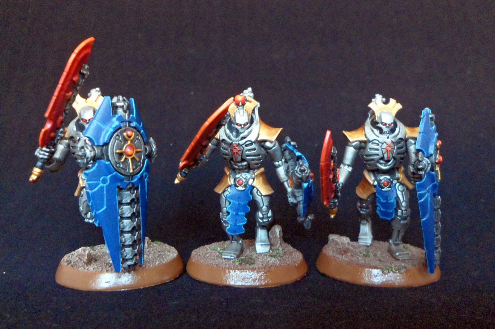 WeeMen: Necron Lychguard Squad w/ Hyperphase Swords and Dispersion Shields