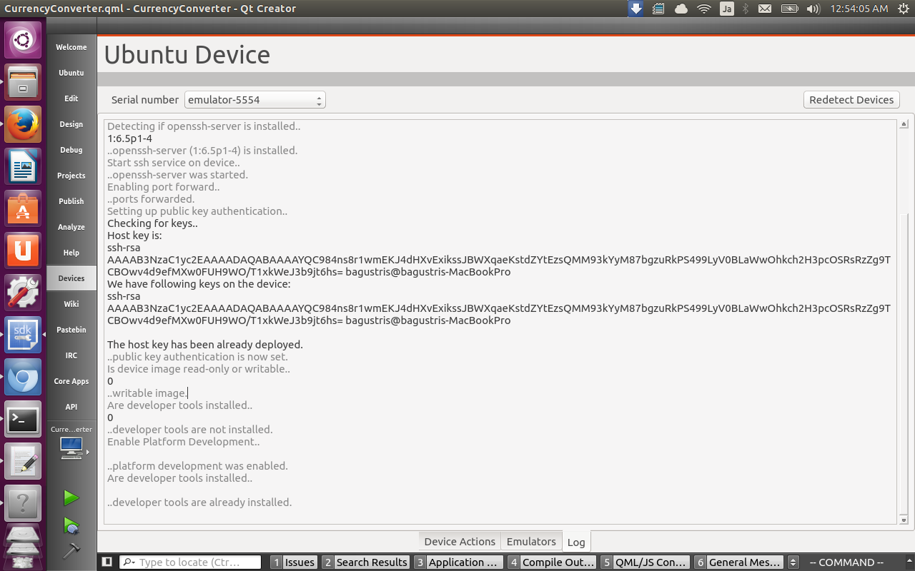 Bagustrishome Tutorial Qml Untuk Ubuntu Touch 4 Menjalankan Aplikasi Pada Emulator