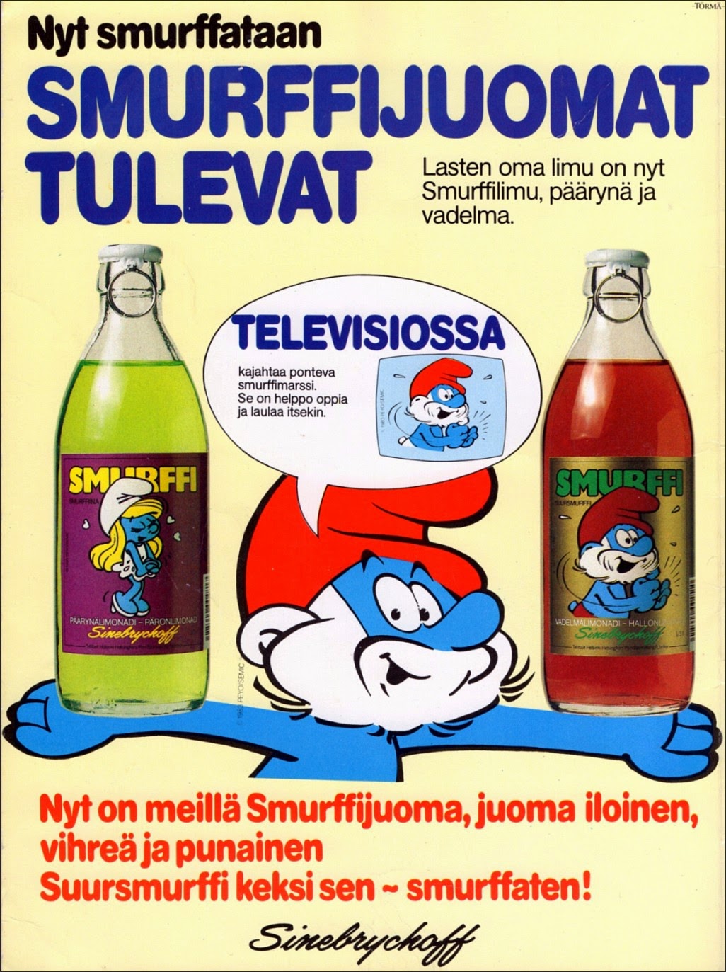 70-luvulta, päivää !: Ensimmäinen smurffijuoma