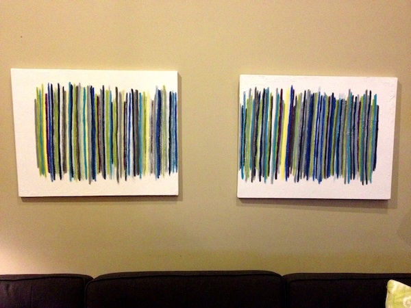 Modern in the Midwest: DIY Canvas Art Using Lines