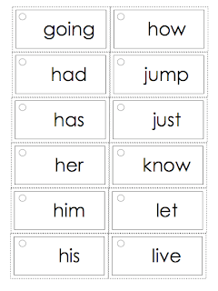 Easy Peasy Classroom: Wearable DOLCH Word Cards